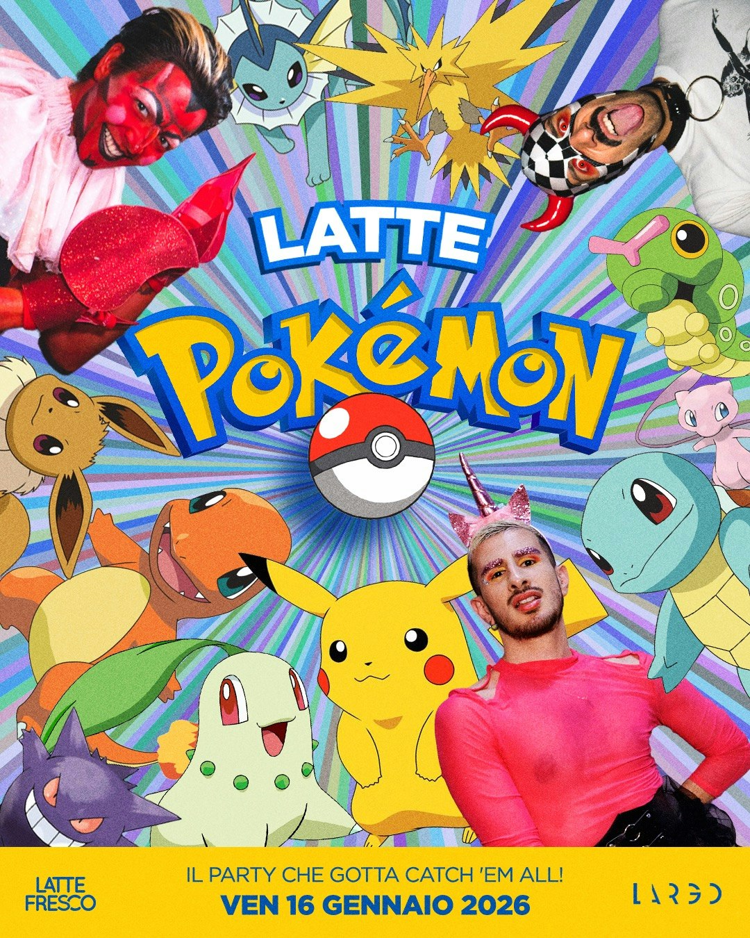 LATTE POKEMON– Il Party che gotta catch 'em all! Entradas | 9,20 € | 16 ...