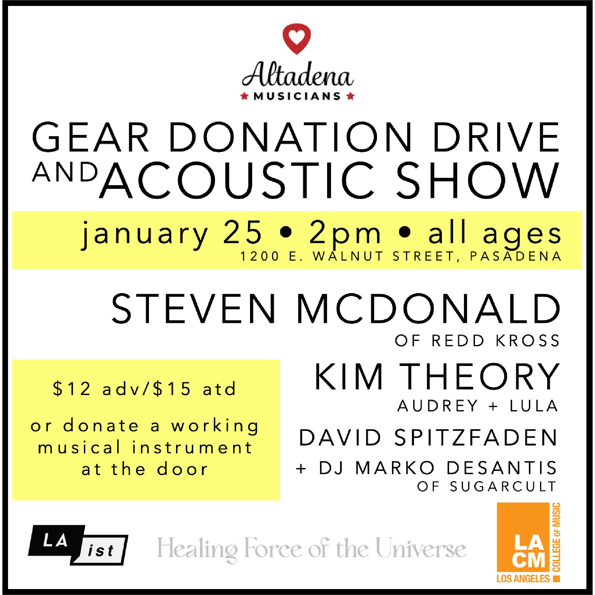 Steven McDonald, Kim Theory, David Spitzfaden, DJ Marko Desantis ...