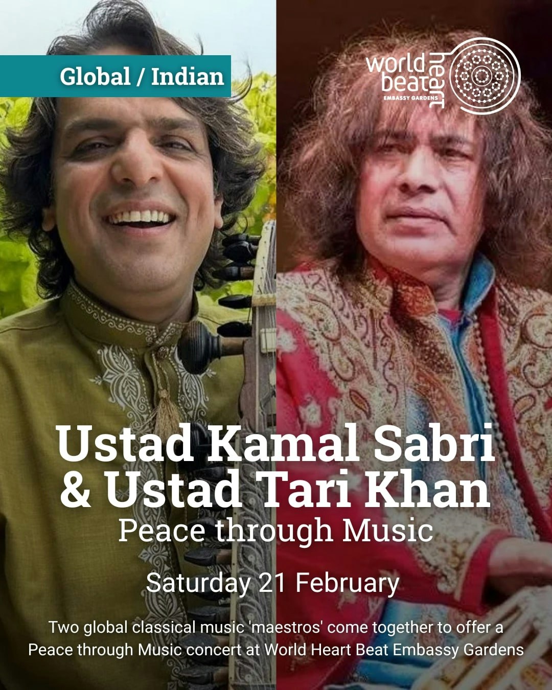 Ustad Kamal Sabri & Ustad Tari Khan: Peace through Music Tickets | £24. ...