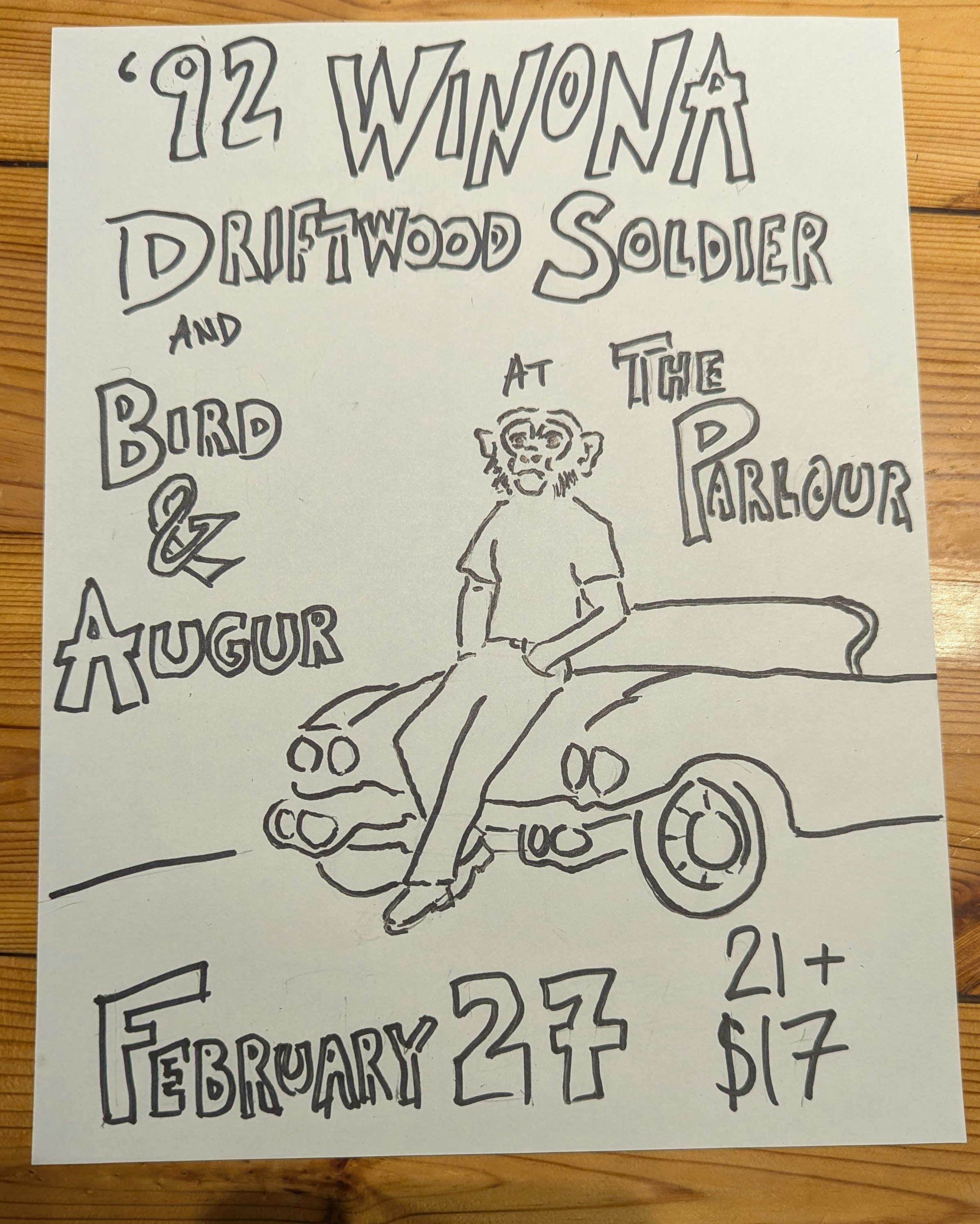 '92 Winona, Driftwood Soldier, Bird & Augur Tickets | $19.27 | 27 Feb ...