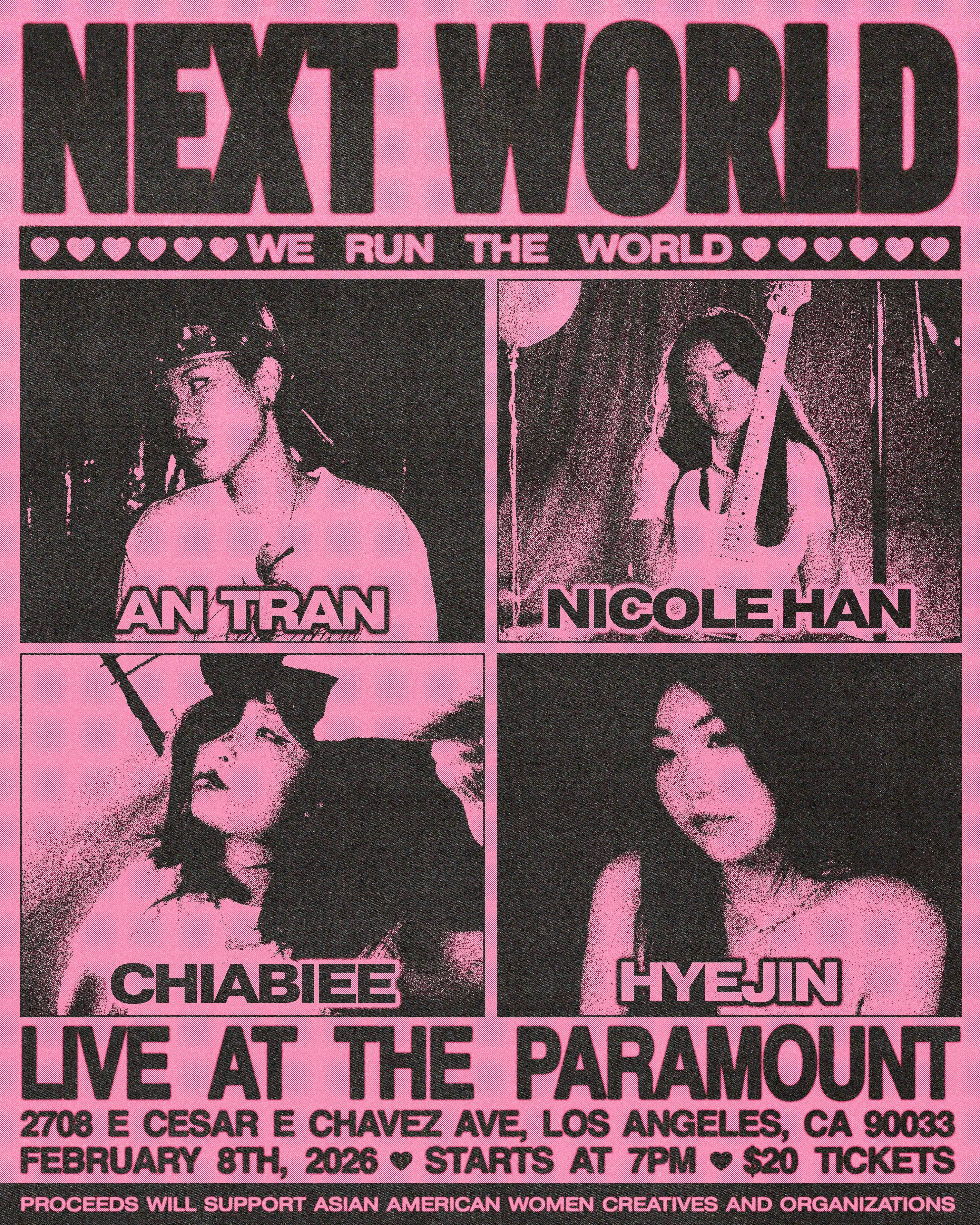 Next World Showcase w/ An Tran, Chiabiee, Hye Jin, Nicole Han Tickets ...