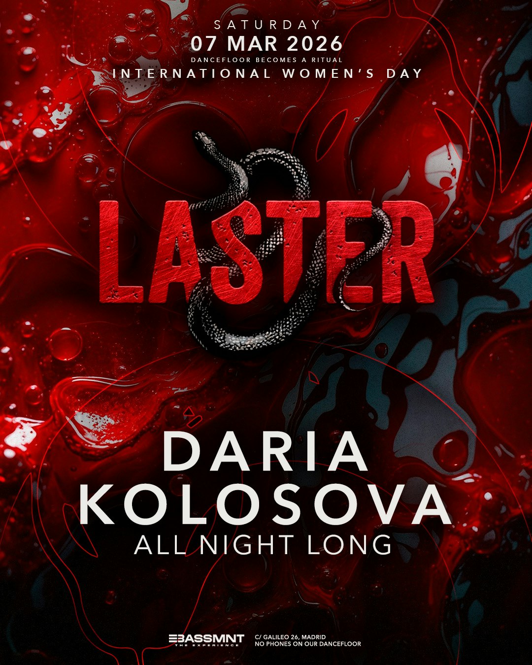 Laster Club presents Daria Kolosova [All Night Long] Billets | 22,04 ...
