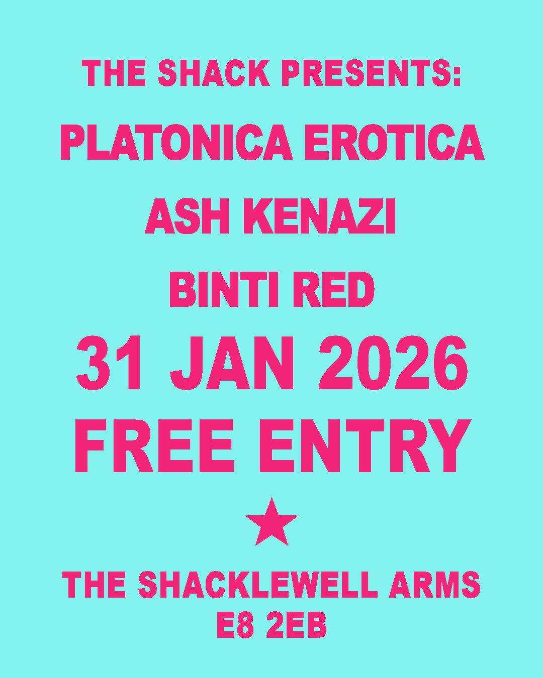 Platonica Erotica + Ash Kenazi + Binti Red Billets | Gratuit | 31 janv ...