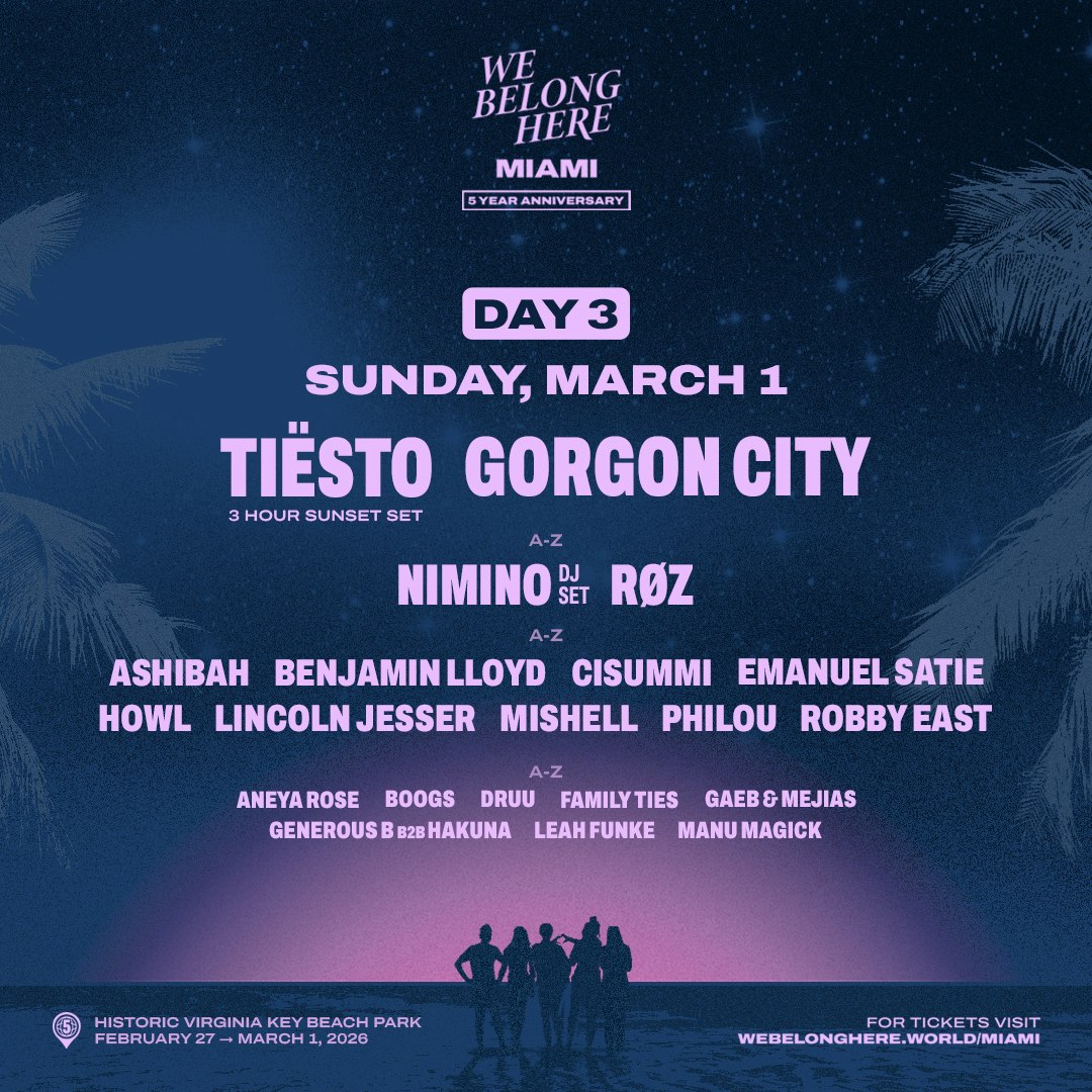Tiësto, Gorgon City - We Belong Here: Miami 2026 3/1 Tickets | From $98 ...
