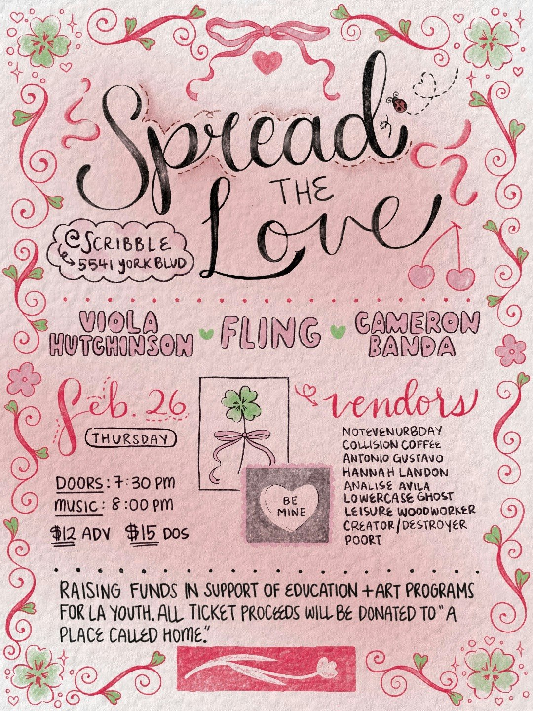 SPREAD THE LOVE: a late Valentine's Day fundraiser Tickets | $13.85 ...