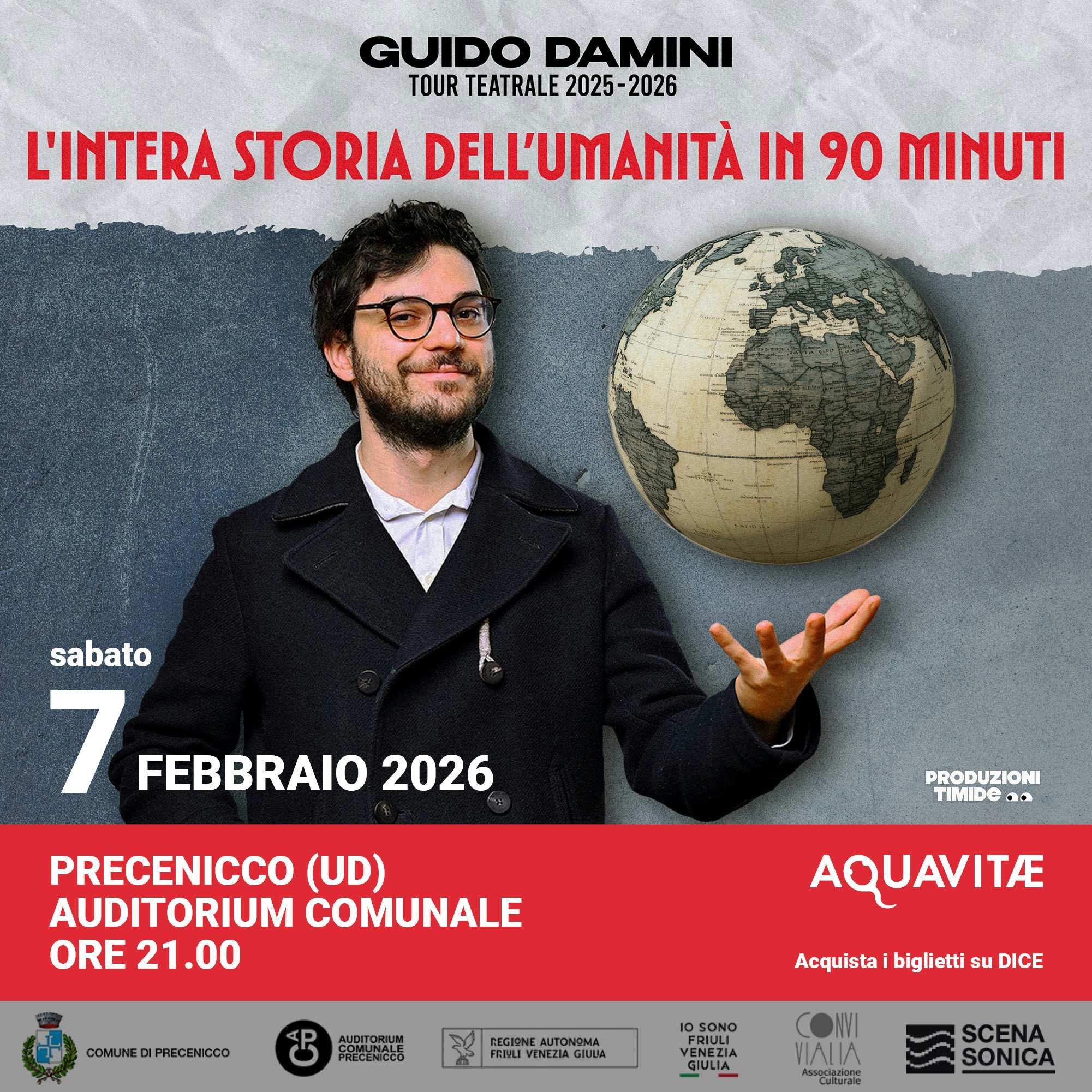 Guido Damini - L'intera storia dell'umanità in 90 minuti @ AQUAVITAE ...