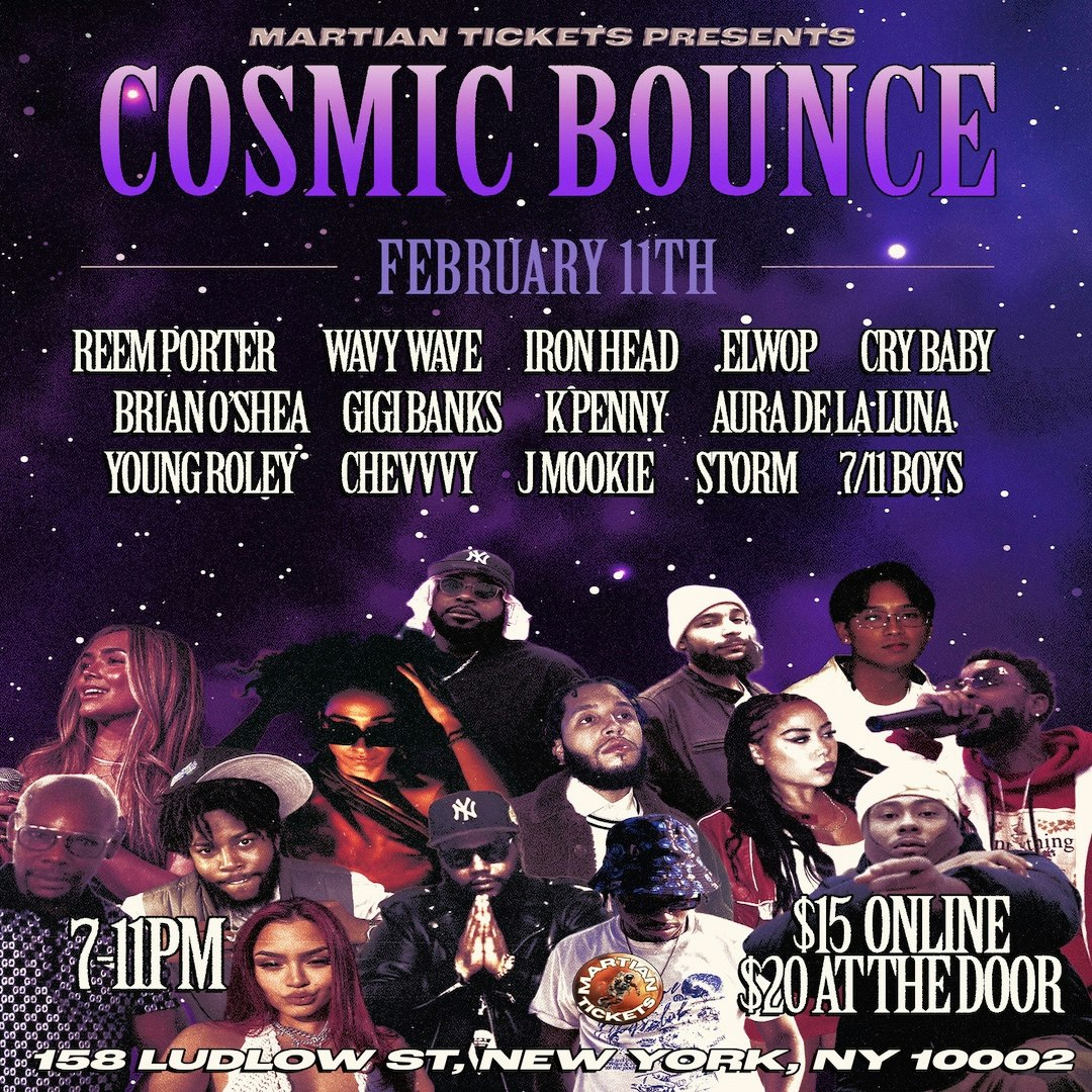 Martian Tickets Presents: Cosmic Bounce Billets | 17 $ | 11 févr ...