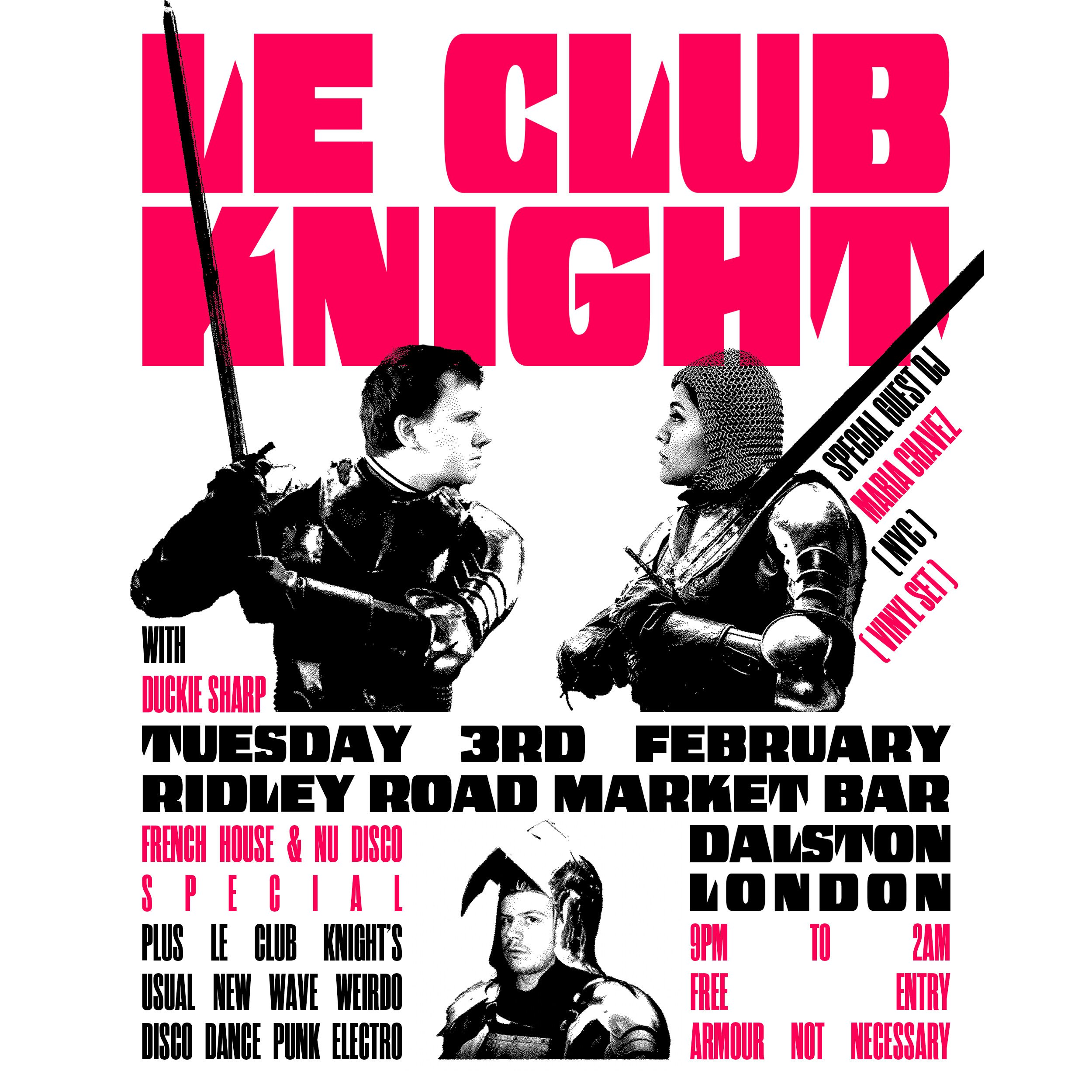 Le Club Knight Tickets | Free | Feb 3 @ Ridley Road Market Bar, London ...