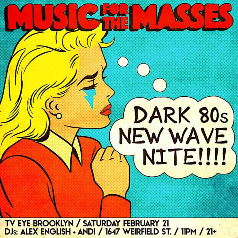 Music For The Masses: Dark 80s New Wave Nite Tickets | $11.33 | 21 Feb ...