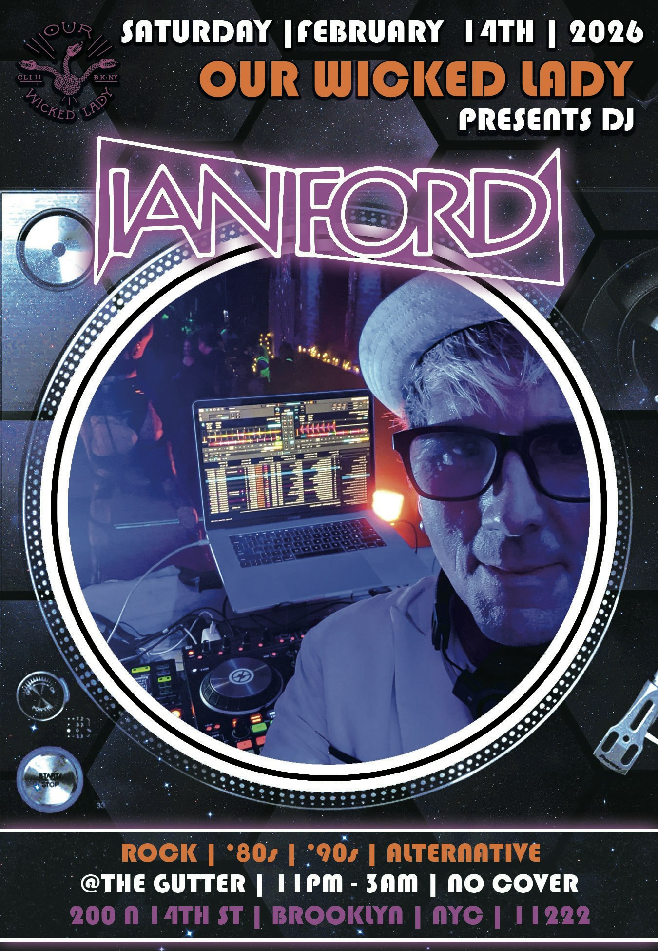DJ IAN FORD Tickets | Free | Feb 14 @ The Spare Room at The Gutter ...