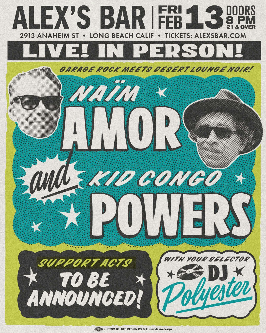 Naïm Amor and Kid Congo Powers + More TBA Billets | 18,54 $ | 13 févr ...